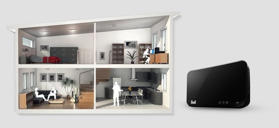 Borne Universelle 3000 et points d’accès Wi-Fi | Bell Internet